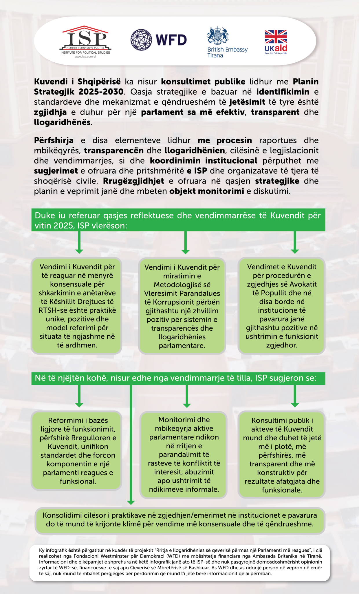Infografik: 3 rekomandime Kuvendin lidhur me planin strategjik 2025 ...